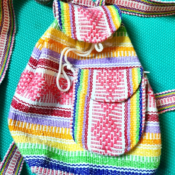 Source Unknown | Bags | Mexican Textile Mini Backpack | Poshmark